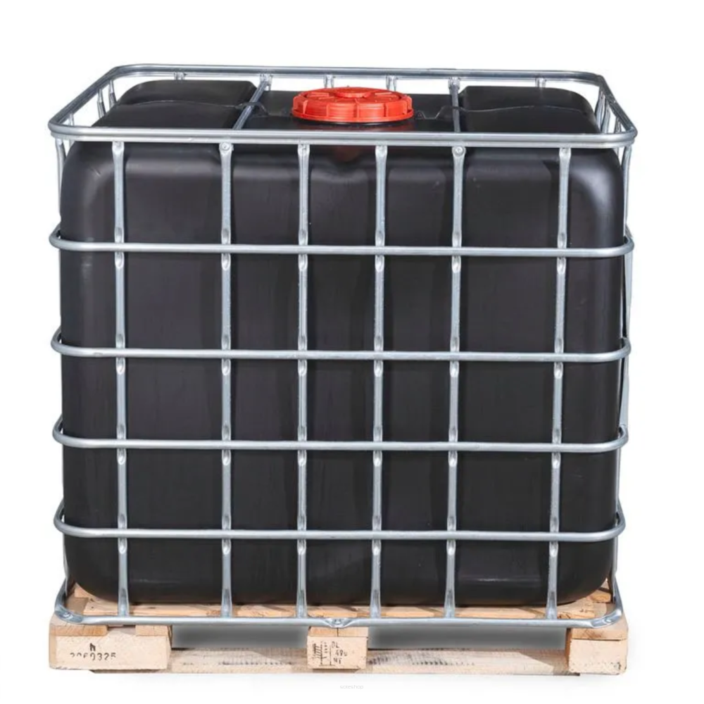 Paletopojemnik 1000l , IBC, mauzer, kolor czarny | Opakowania z tworzyw ...